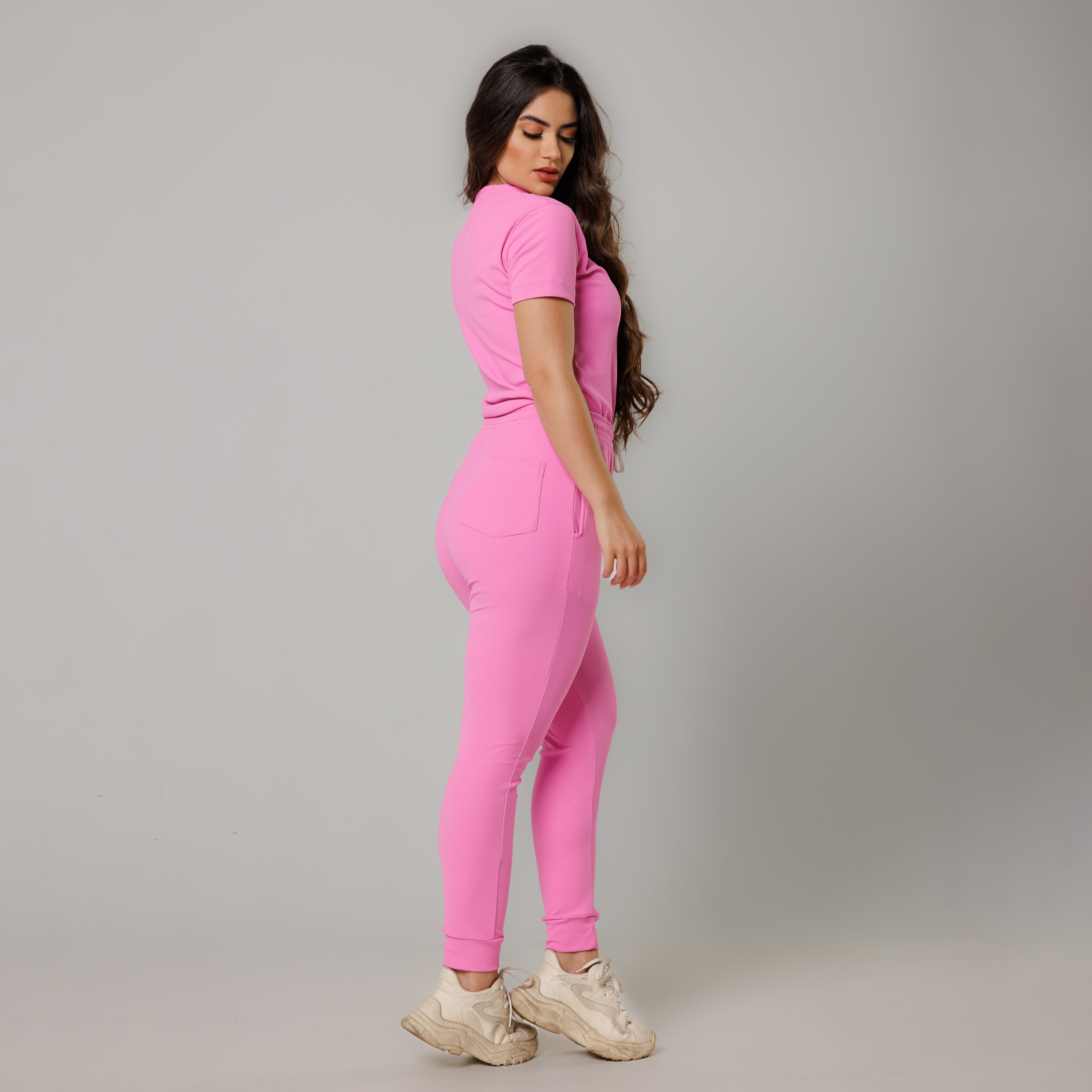 Scrub Sottile Alluring Feminino Rosa Flor - Sottile jalecos - jalecos ...